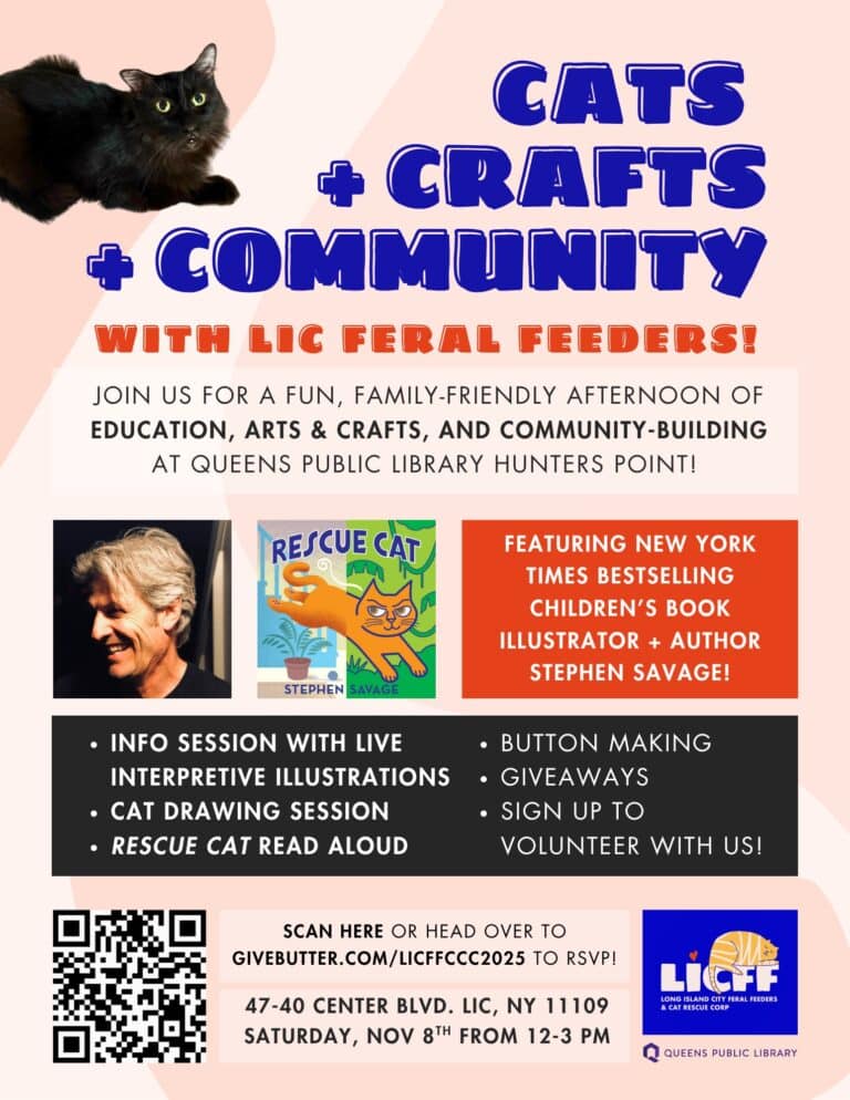 Cats, Crafts, and Community with LIC Feral Feeders! - Long Island City ...