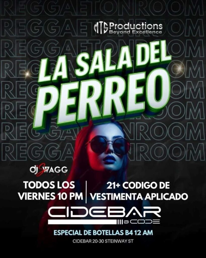 La Sala Del Perreo at CideBar – Jan 9th | Astoria, NY - Long Island ...